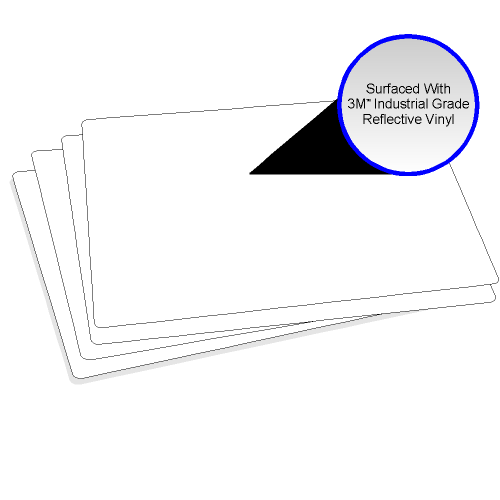 18" x 30" Reflective Aluminum Sign Blanks - Bull Steel