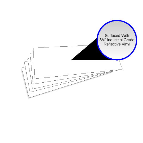 6" x 18" Reflective Aluminum Sign Blanks - Bull Steel