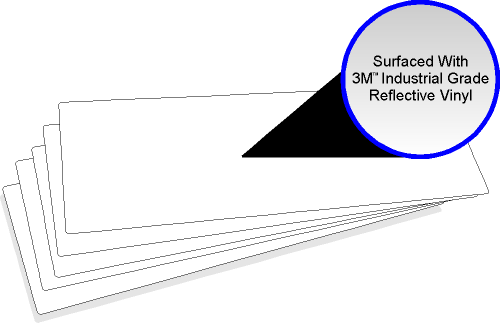 6" x 24" Reflective Aluminum Sign Blanks - Bull Steel