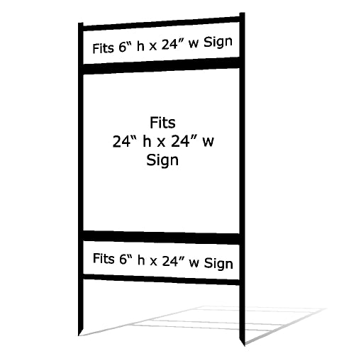 Real Estate Sign Frame 24" x 24" - Bull Steel