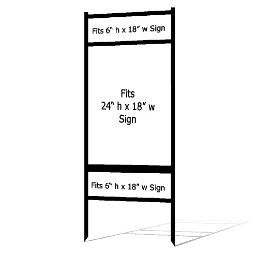 Real Estate Sign Frame 24" x 18" - Bull Steel