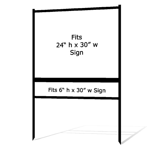 Real Estate Sign H Frame 24" x 30" - Bull Steel