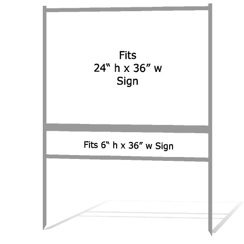 Real Estate Sign Frame 24" x 36" - Bull Steel