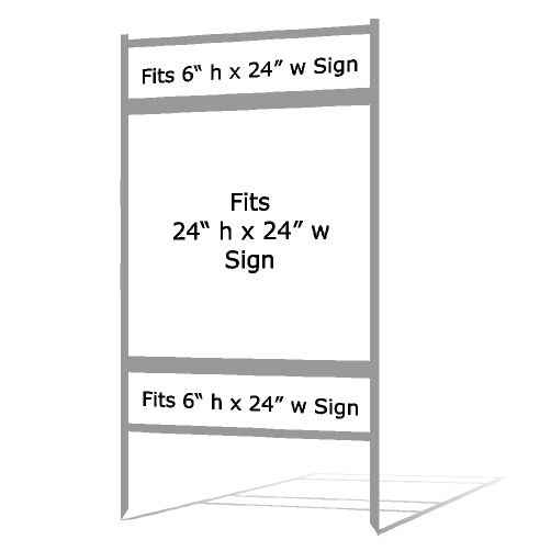 Real Estate Sign Frame 24" x 24" - Bull Steel