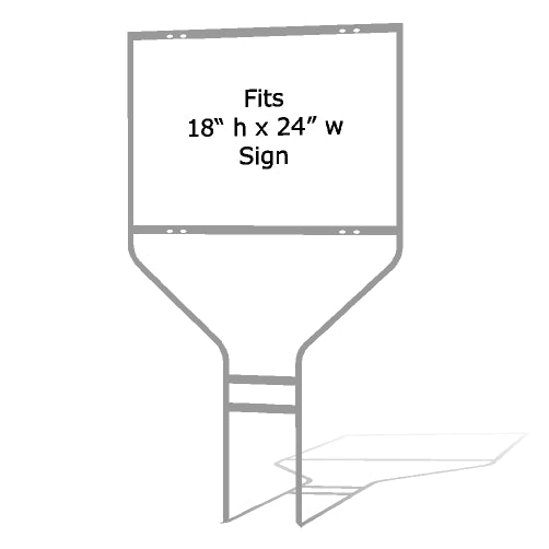 18" x 24" Round Rod Sign Frame - Bull Steel